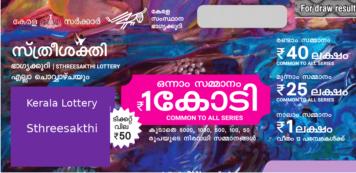 Kerala Lottery Sthree Sakthi SS 498 Result 16.12.2025 - Lottery R
